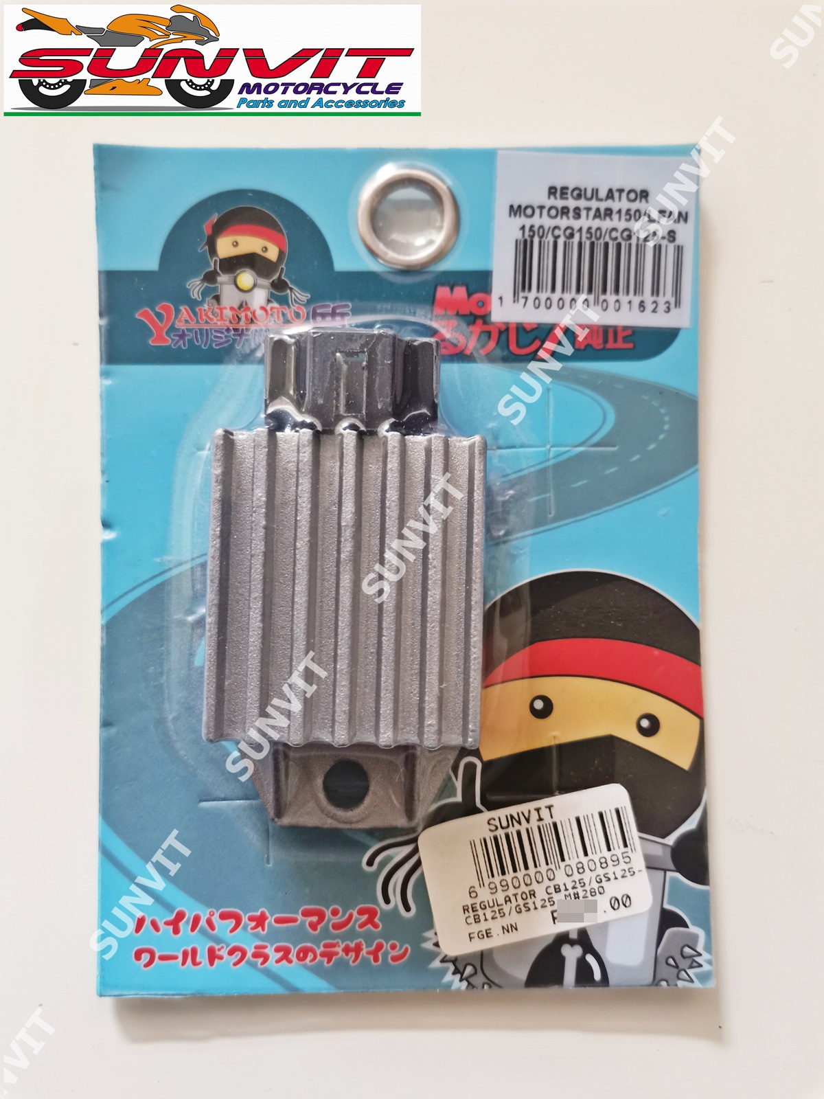 MOTORCYCLE REGULATOR RECTIFIER MOTORSTAR LIFAN CB125 NMAX MIO RAIDER150 ...