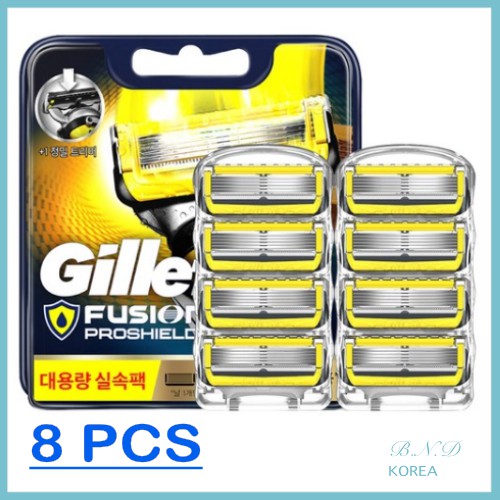 GILLETTE FUSION PROSHIELD YELLOW (8-PACK), Men's Razor Blade Refills ...