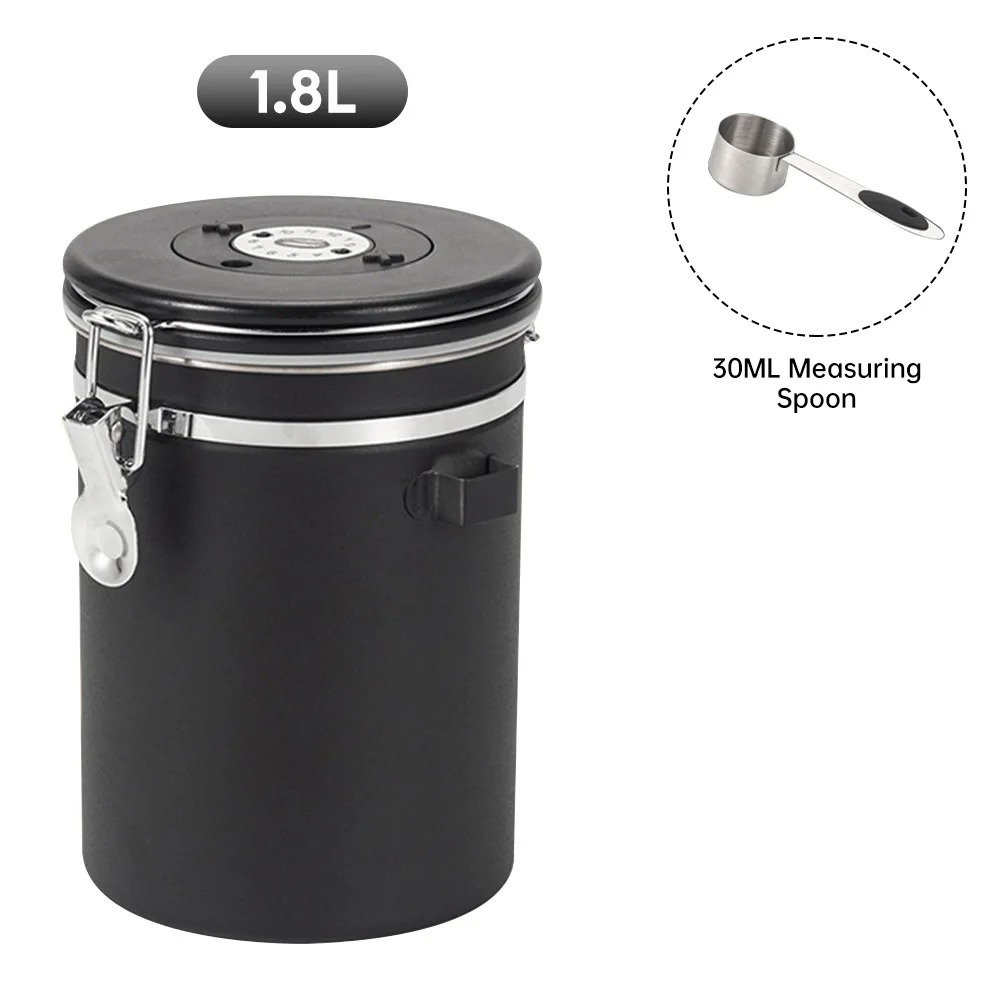 Coffee bean storage tank coffee powder sealed tank stainless steel ...