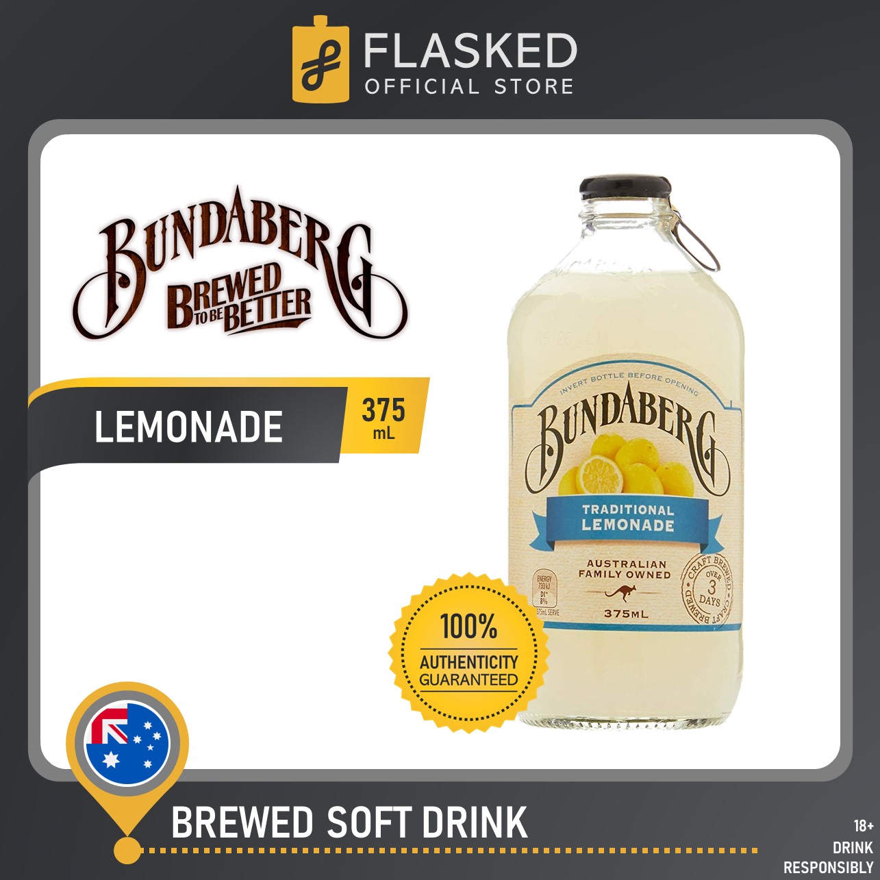 Bundaberg Traditional Lemonade Brewed Drinks 375mL | Lazada PH