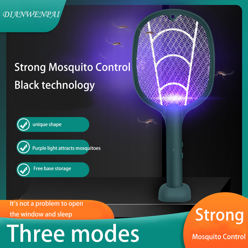 【2-day delivery】Raket Membunuh Nyamuk Elektrik Rechargeable 2in1 ...