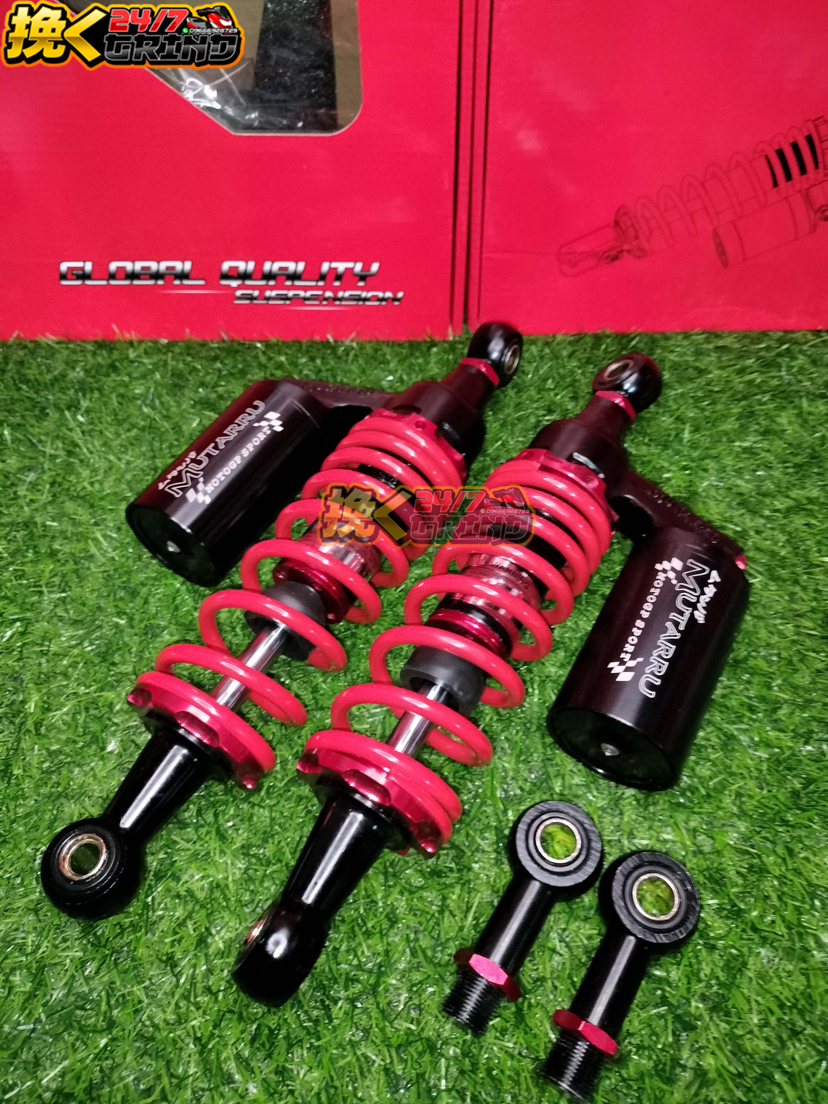 MUTARRU REAR SHOCK BLACK SERIES WITH TANK 285-310MM FOR WAVE 125 / XRM ...