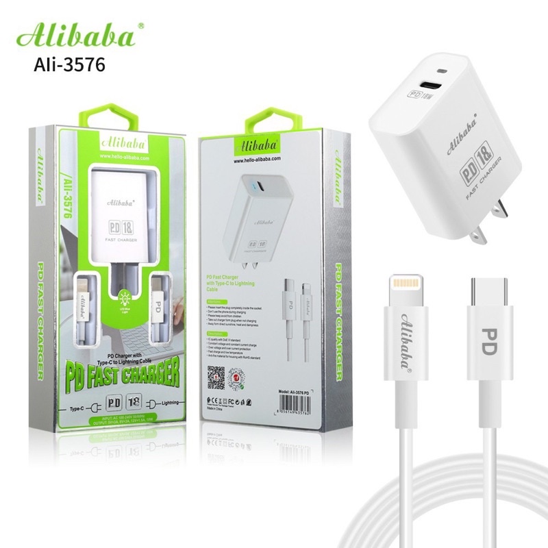 ZNA888.ph Alibaba Ali-3576 PD 18W Fast Usb Charger With Type-C ...