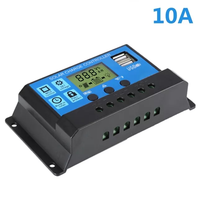 30A/20A/10A PWM Solar Charge Controller 12V 24V Solar Panel PV ...