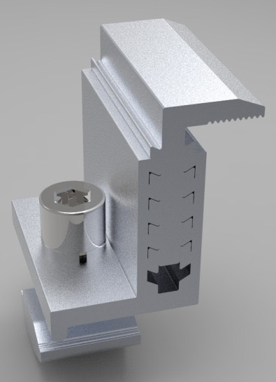 Adjustable End Clamp Set Solar Panel Mounting (25mm-40mm) | Lazada PH