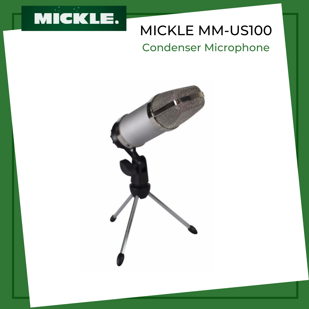 MICKLE MM-US100 Professional USB Studio Microphone (Silver) | Lazada PH