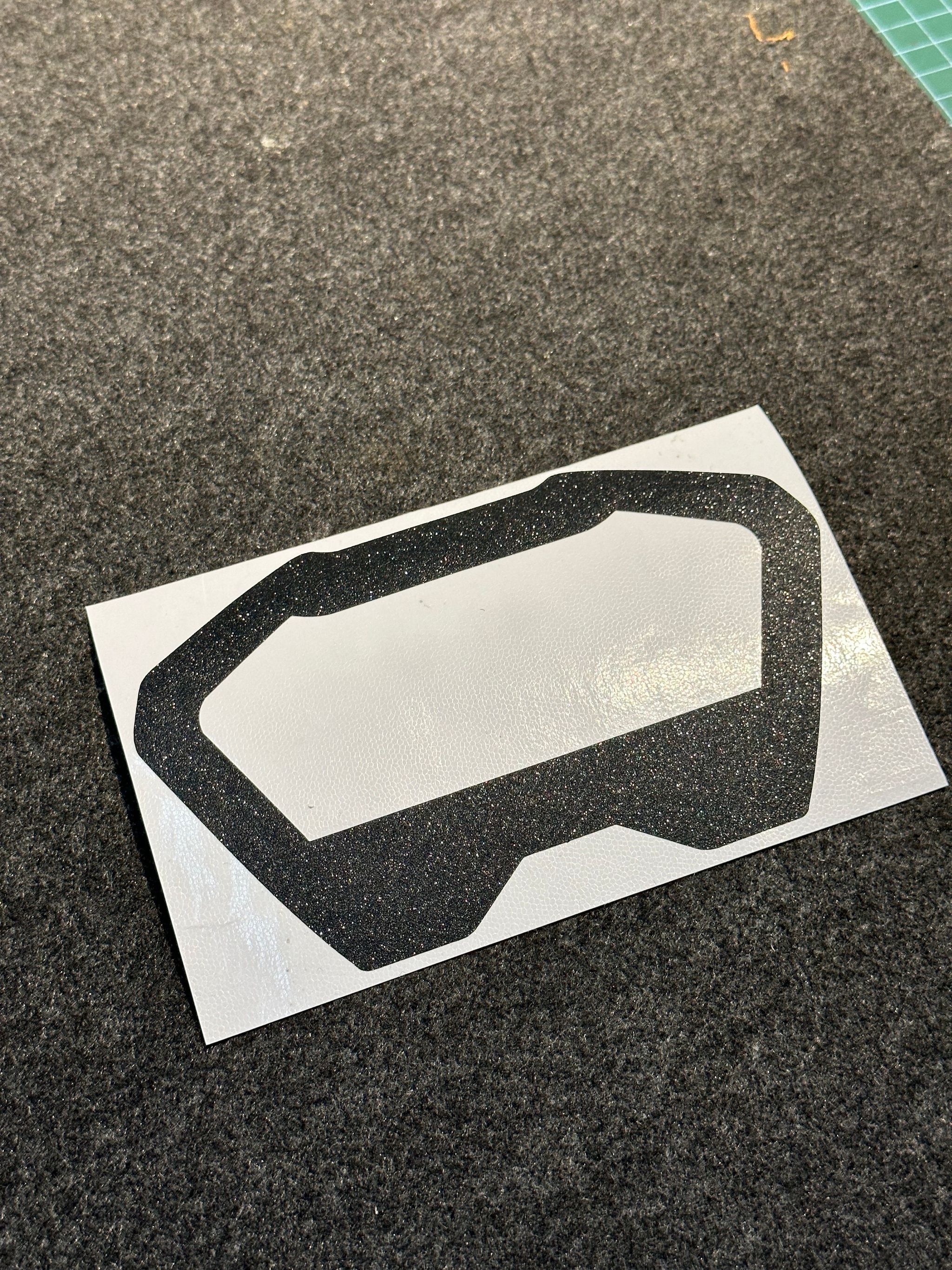 V3 Sparkling Black Sticker Decals Honda Click Panel Gauge Protector ...