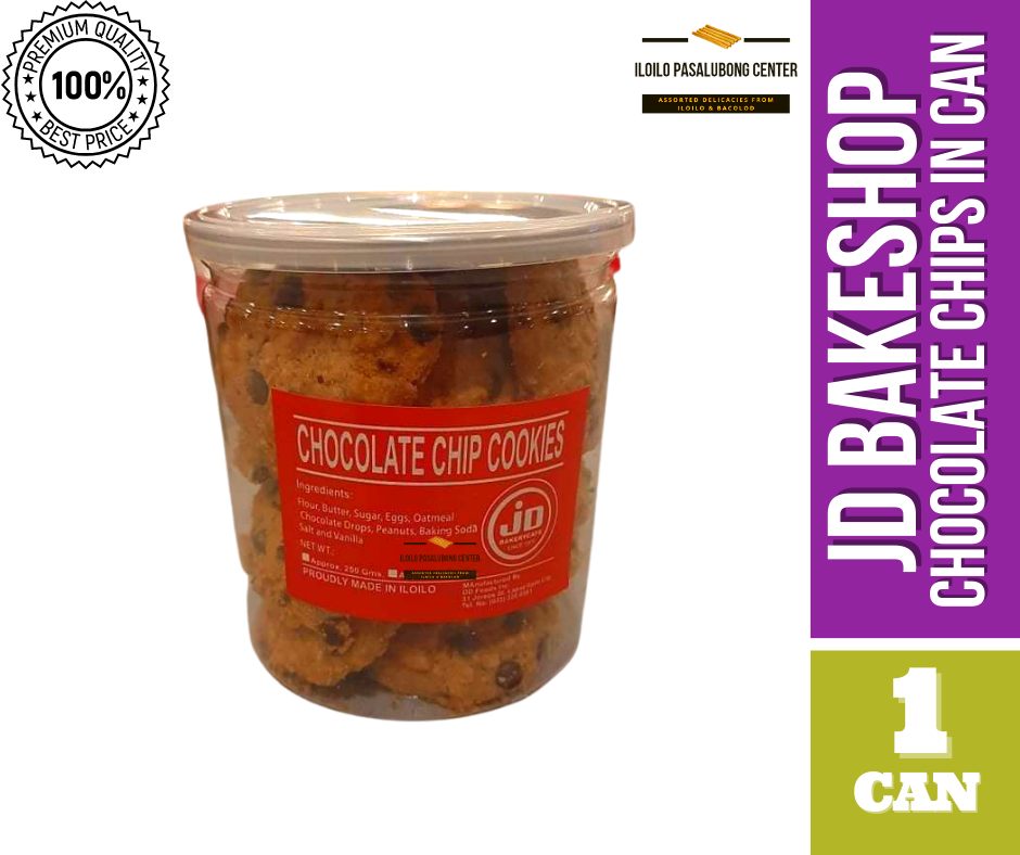 JD ILOILO Chocolate Chip Cookies (1 CAN) | iloilo bacolod pasalubong ...