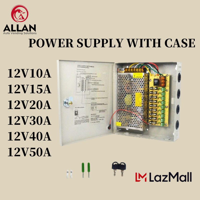 ALLAN 9/18 Channel 12V 10A/15A/20A/30A/40A/50A DC Centralized Power ...