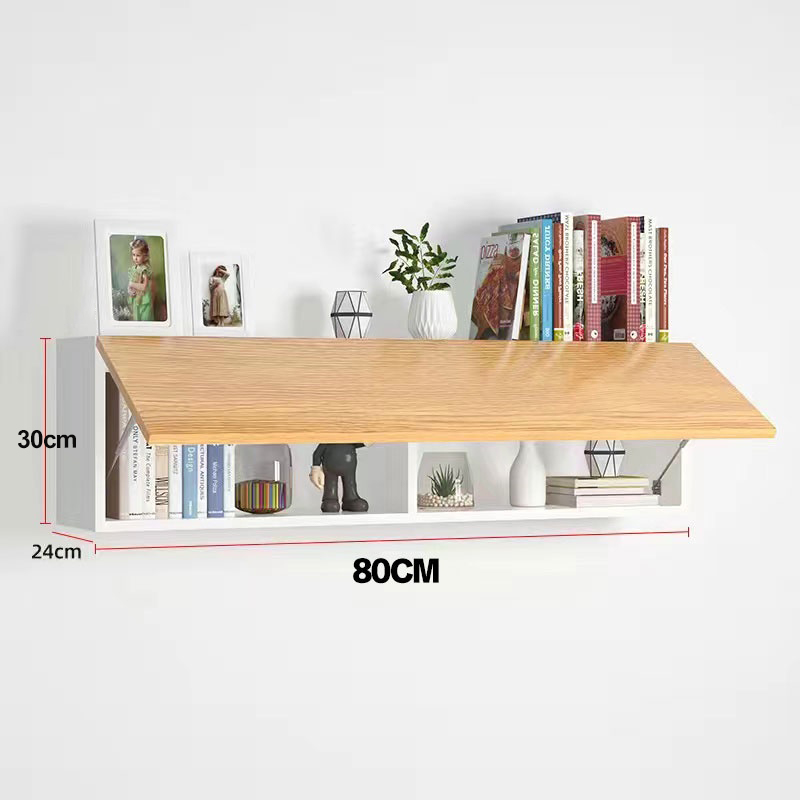 Simple Wall Mounted Bookcase Wooden Bookcase Wall Mounted Bedroom ...