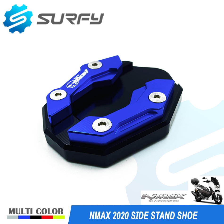 Nmax 2020 CNC Modified Side Stand Shoes Flat Foot Extension Kickstand ...