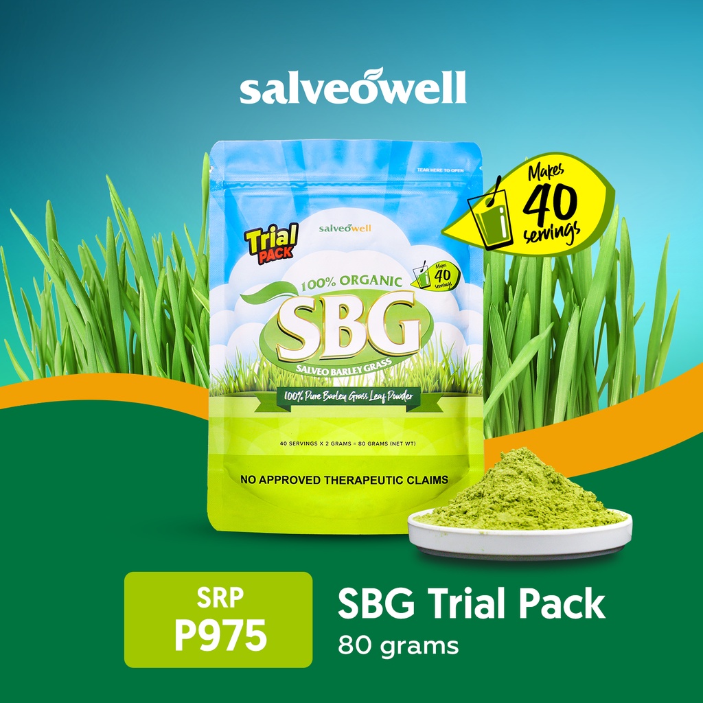 Salveo Barley Grass 100% Organic Trial Pack 80 grams | Lazada PH