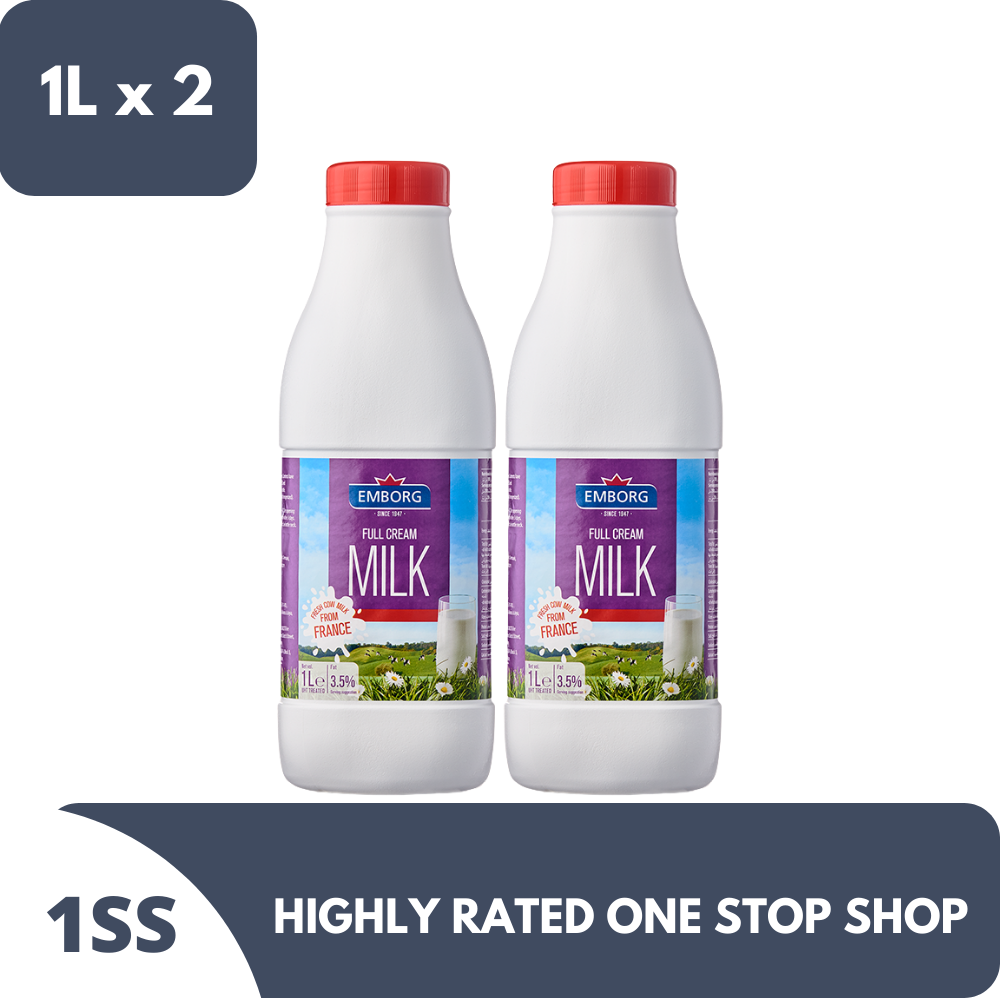 Emborg Full Cream Milk 1L x 2 | Lazada PH
