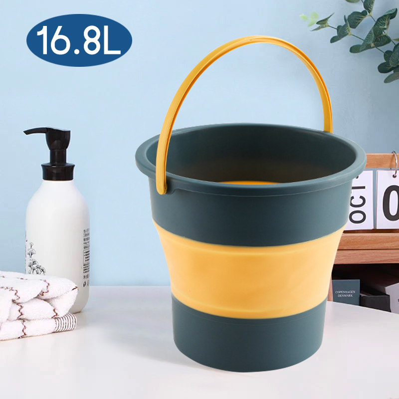 Foldable pail Folding Basin Bucket Household Cleaning Bucket ...