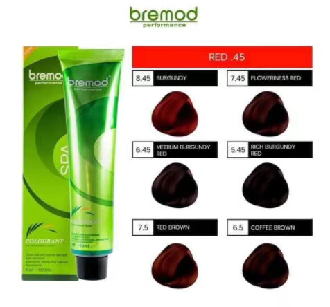 Bremod BR-R301 (Red .45/ Green .2)Hair Color without using bleach dye ...