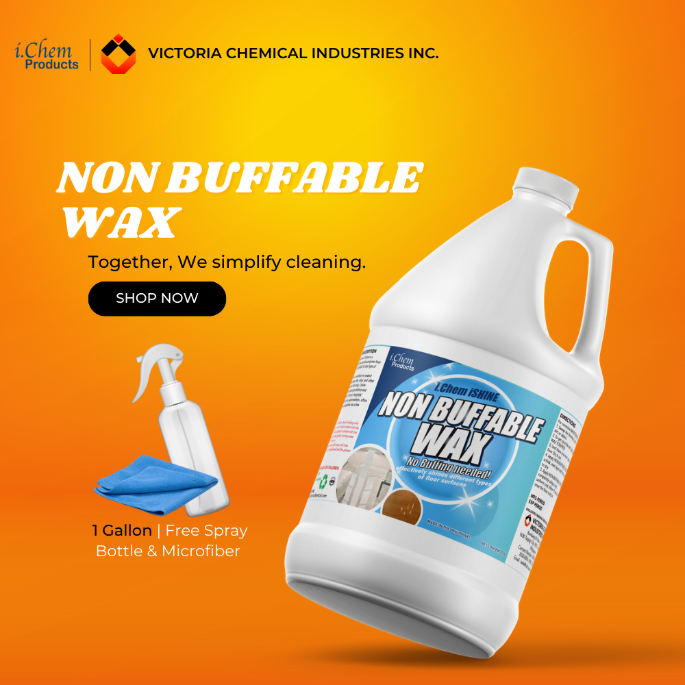 ICHEM PRODUCTS NON BUFFABLE WAX 1 GALLON (Non Buffable Gloss Vinyl ...