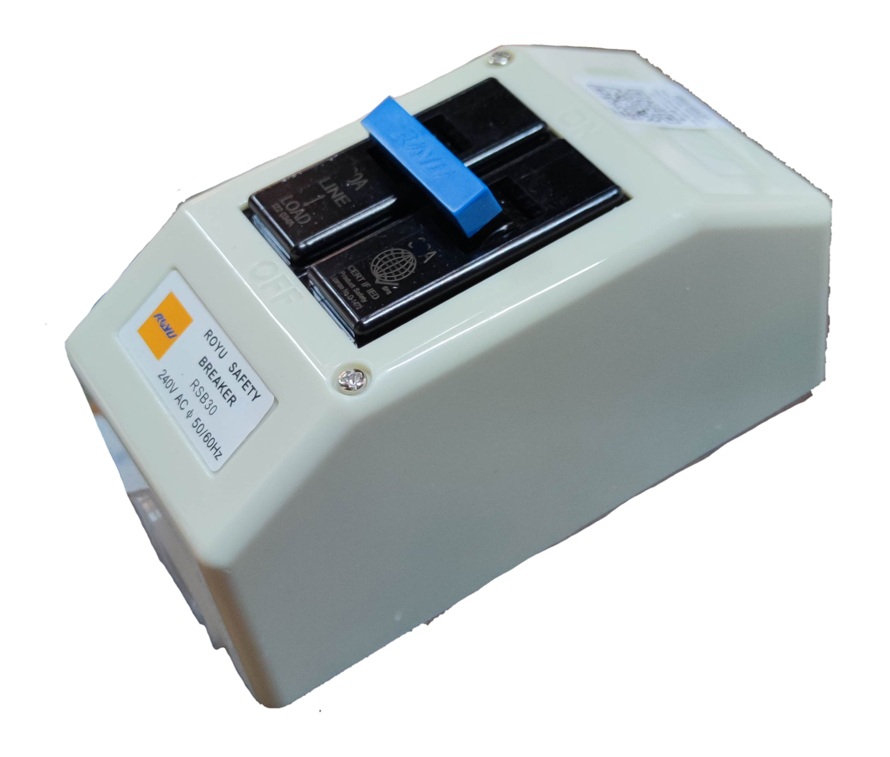 15A 2 Pole Circuit Breaker With PVC Enclosure Royu RSB15A 15A Circuit 15A 2 Pole Circuit Breaker With PVC Enclosure Royu RSB15A 15A Circuit