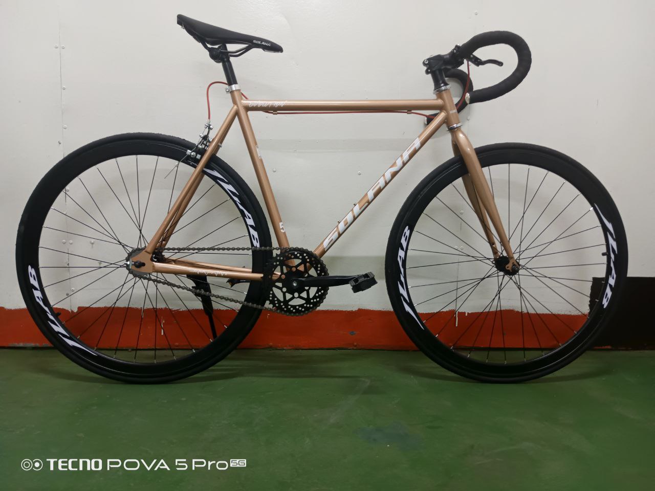 SOLANA FIXIE STEEL STRAIGHT GEOMETRY SIZE 56 TOPTUBE 52 SEATTUBE ...