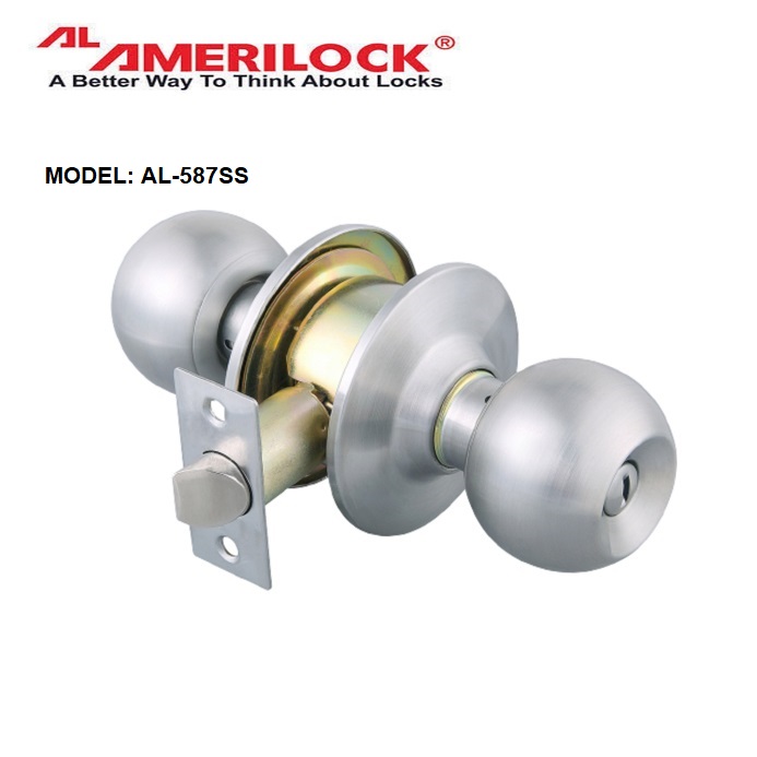 Amerilock/ Vorsc Door knob Lockset Stainless Steel with Key | Lazada PH