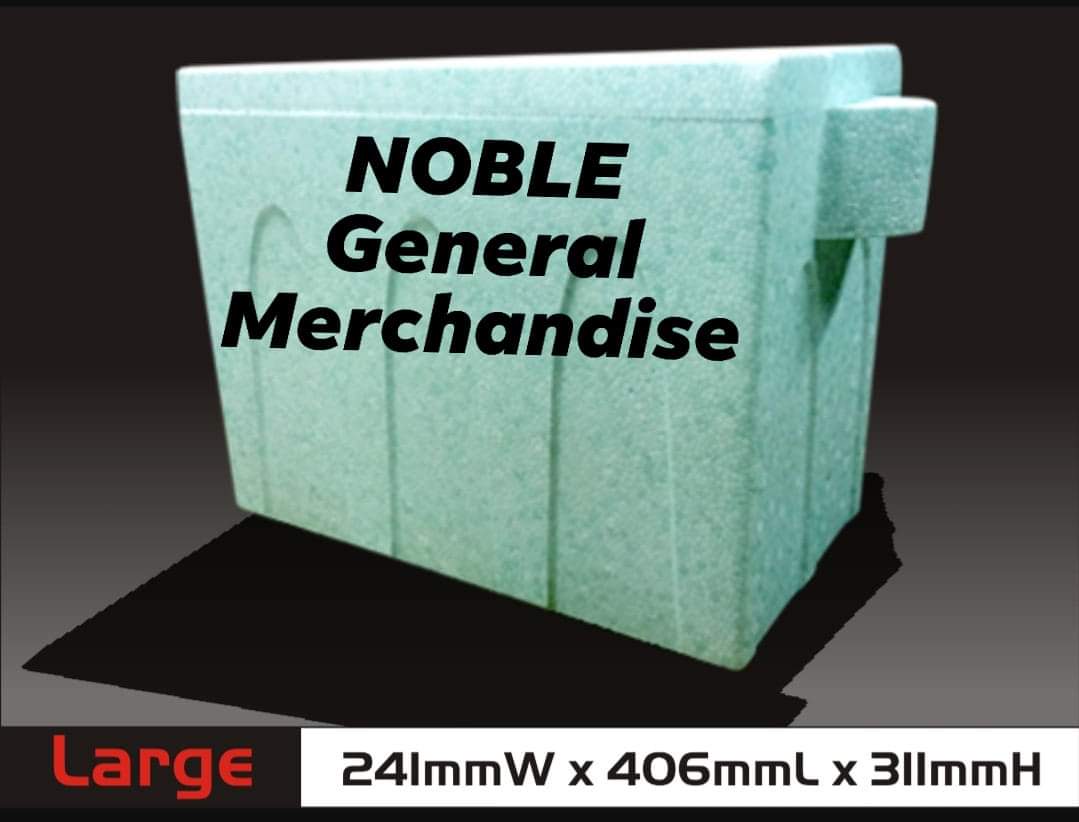 STYRO ICE CHEST LARGE BOX WITH COVER / STYROFOAM / COOLER / STYRO ...