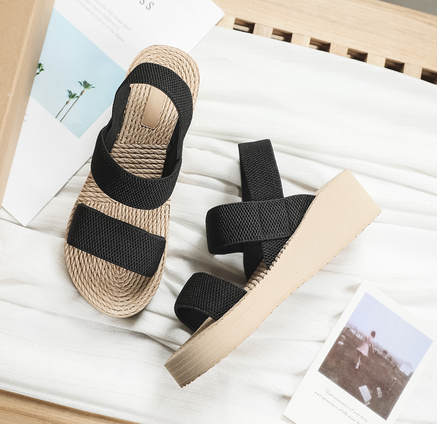 New Arrival lady wedge sandals heels Beach sandal | Lazada PH