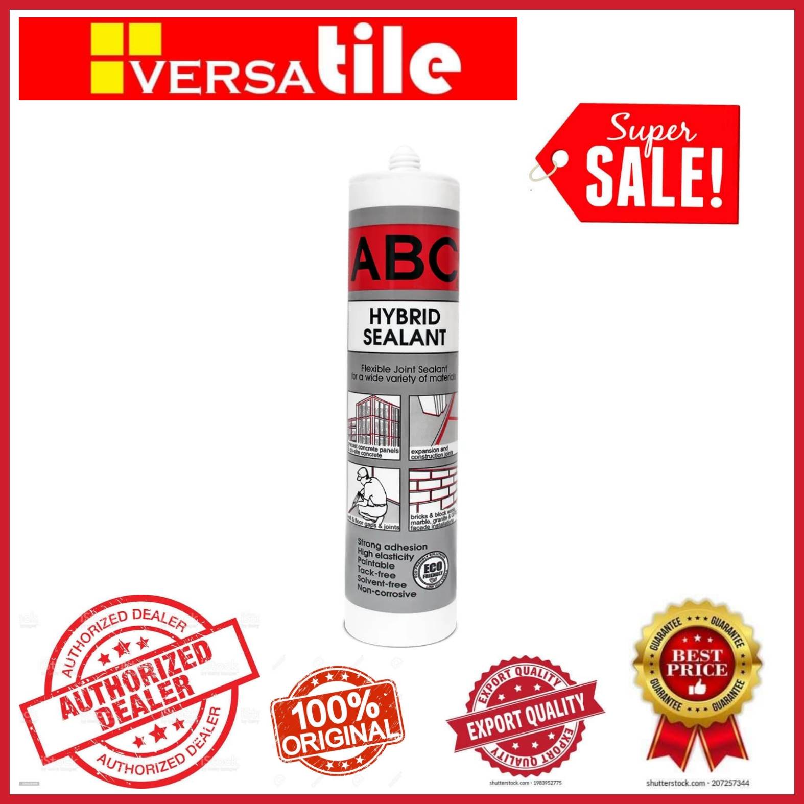 ABC Hybrid Sealant Flexible and Paintable Gap Filler 300ml | Lazada PH