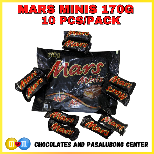 M&M MARS MINIS Milk Chocolate with Caramel Candy Bars 170g 10pieces per ...
