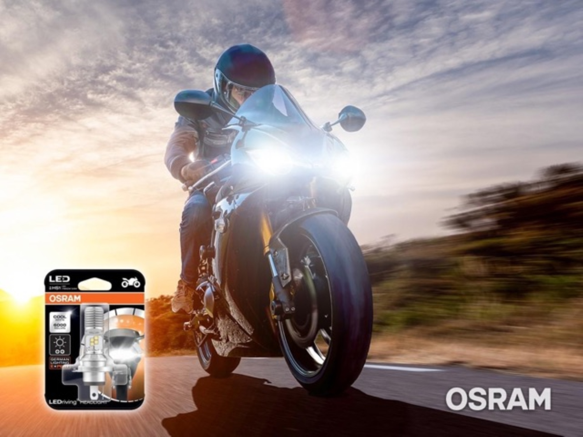 [in stock] original Osram led headlight bulb H4 for battery operated ...