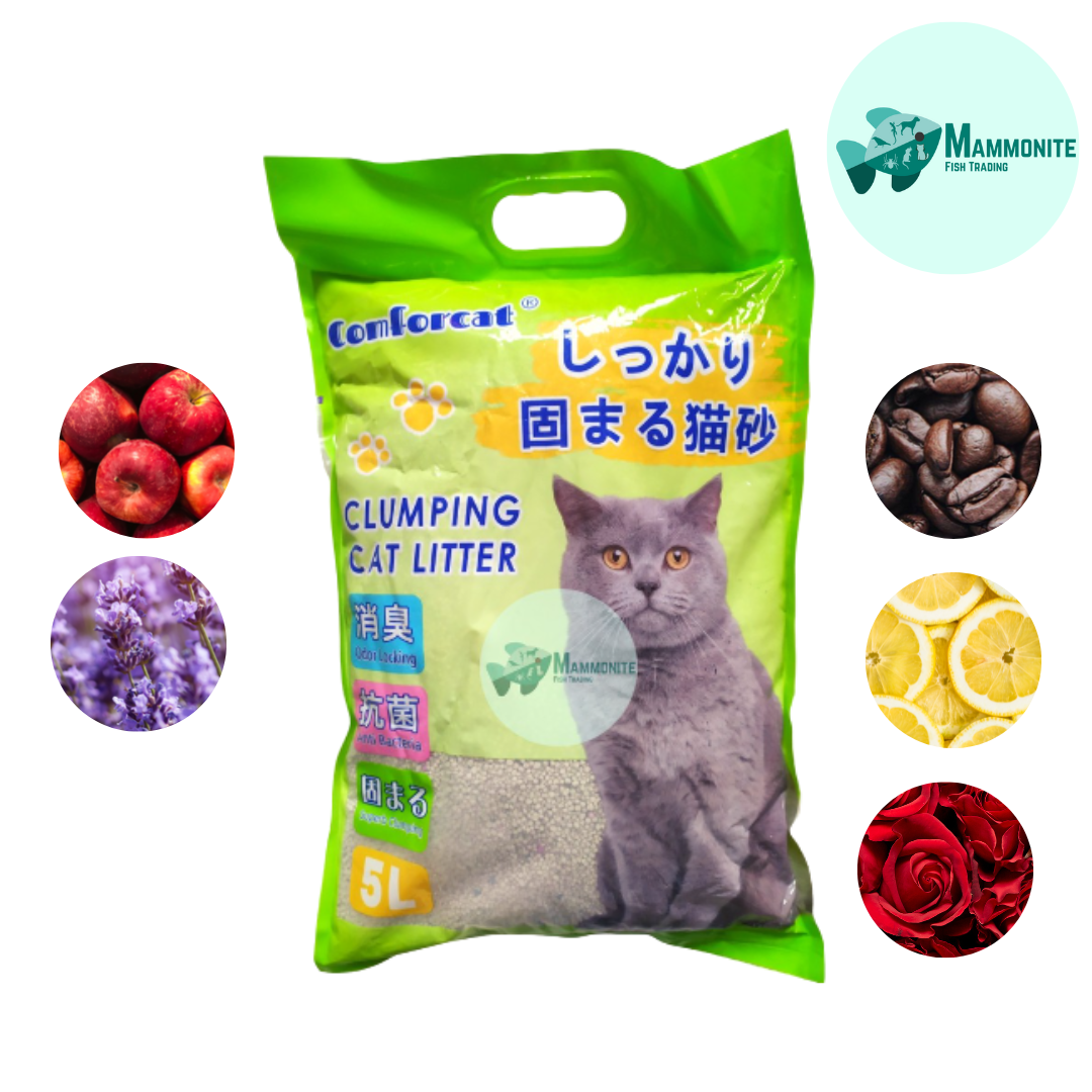 Comforcat Clumping Cat Litter Flavored 5 Liters 10 Liters 100% ...