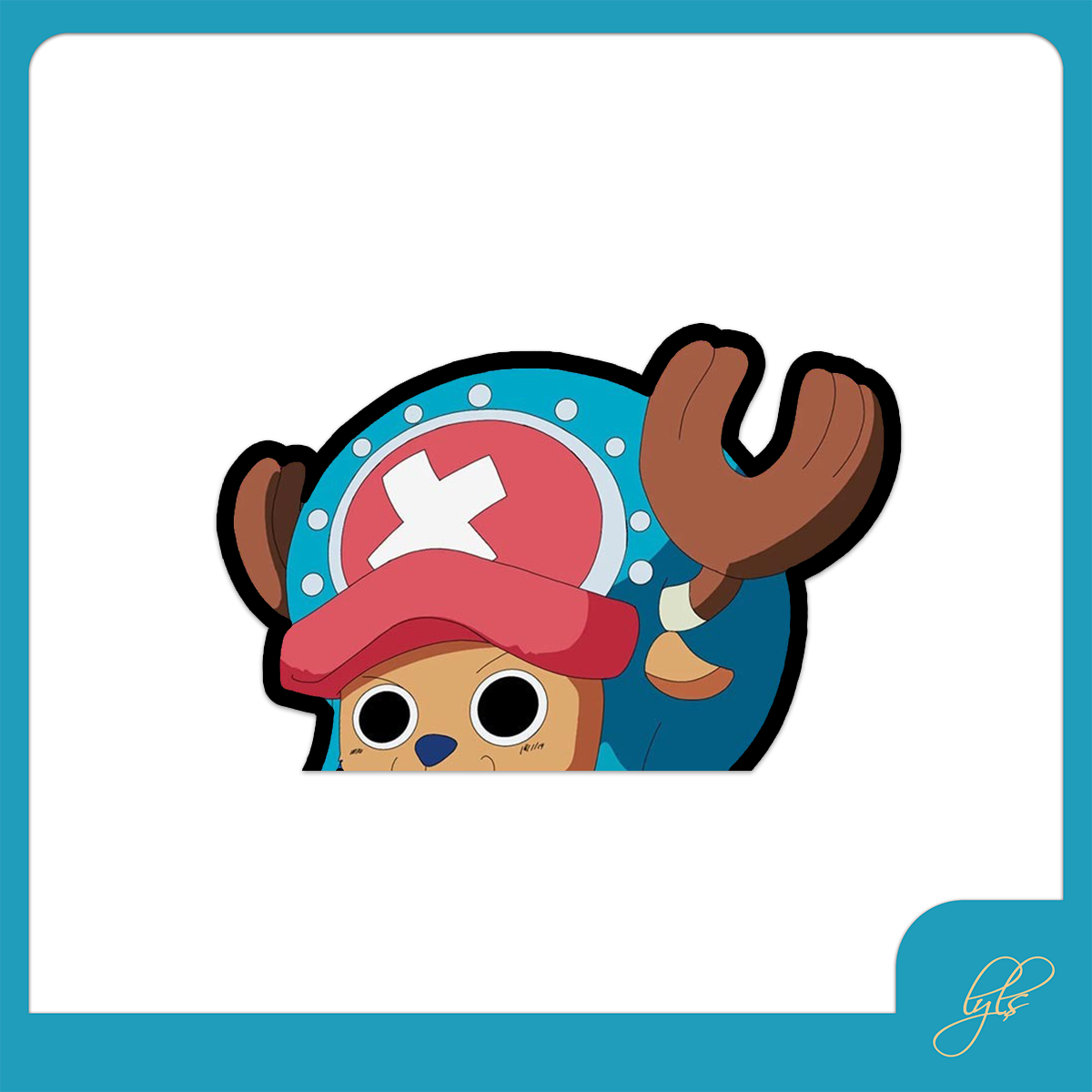 CHOPPER ONE PIECE ANIME PEEKER Waterproof Vinyl Sticker for Motorcycle ...