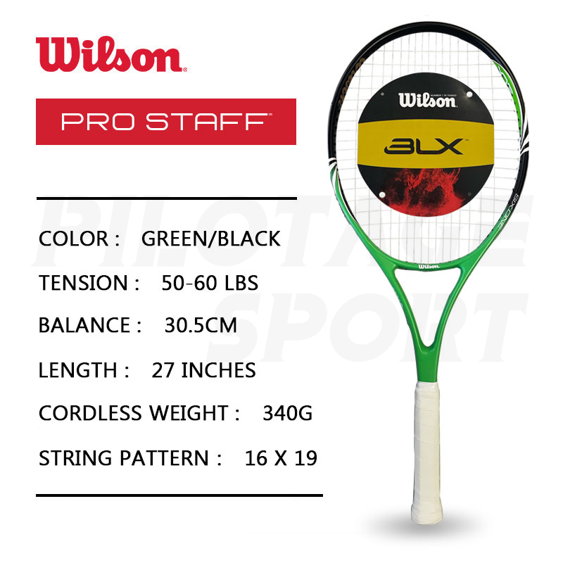 WILSON Tennis Racket Pro Staff RF97 Full Carbon With String Free Bag ...