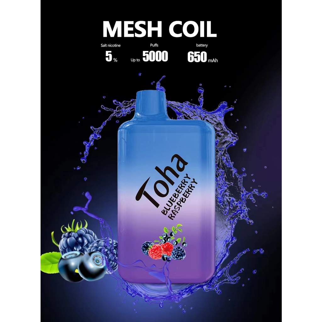 ezd60966 Toha 100 Disposable Vape Pod up to 5000 Puffs Rechargeable ...