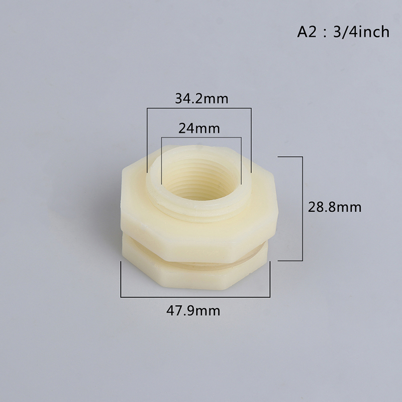 2/4/10Pcs ABS Plastic Water Tank Connector 1/2 3/4 1 Inch Thread Joints ...
