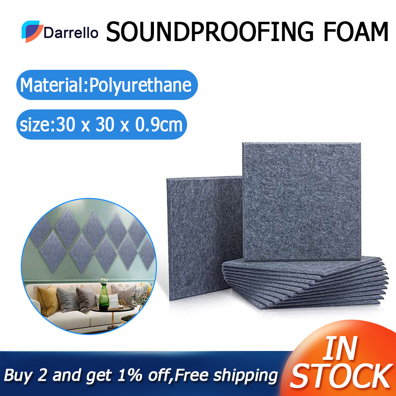 12 Pcs Acoustic Absorption Panels,Beveled Ceramic Tiles for Sound ...