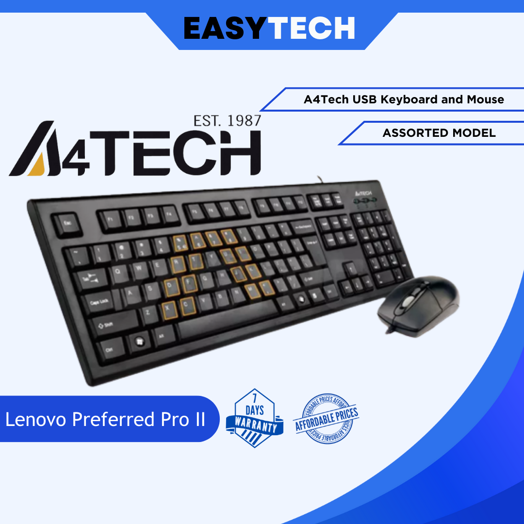 EASYTECH | SECONDHAND A4TECH ORIGINAL US/CHINESE VERSION MOUSE + KEYBOARD COMBO USB ASSORTED ...