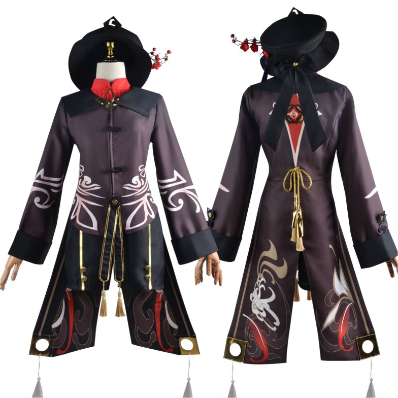 Genshin Impact Hutao Cosplay Costume Uniform Wig Cosplay Anime Game Hu ...