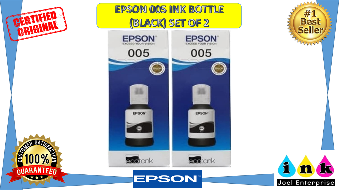 Epson 005 Original Ink Bottle (Black) Set of 2 | Lazada PH