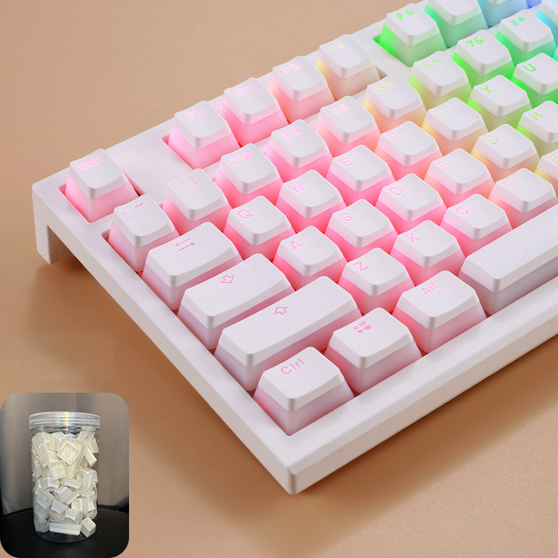 【DELIVER IN 3 DAYS】 ZIFRIEND 130 Keys Pudding Keycap Customized PBT ...