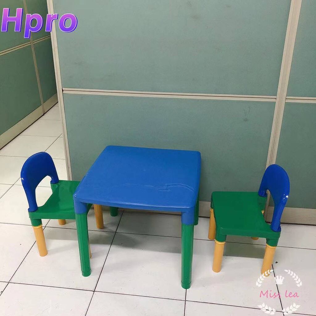 STUDY TABLE WITH 2 CHAIRS KIDS TABLE AND CHAIR SET KIDDIE TABLE SET ...