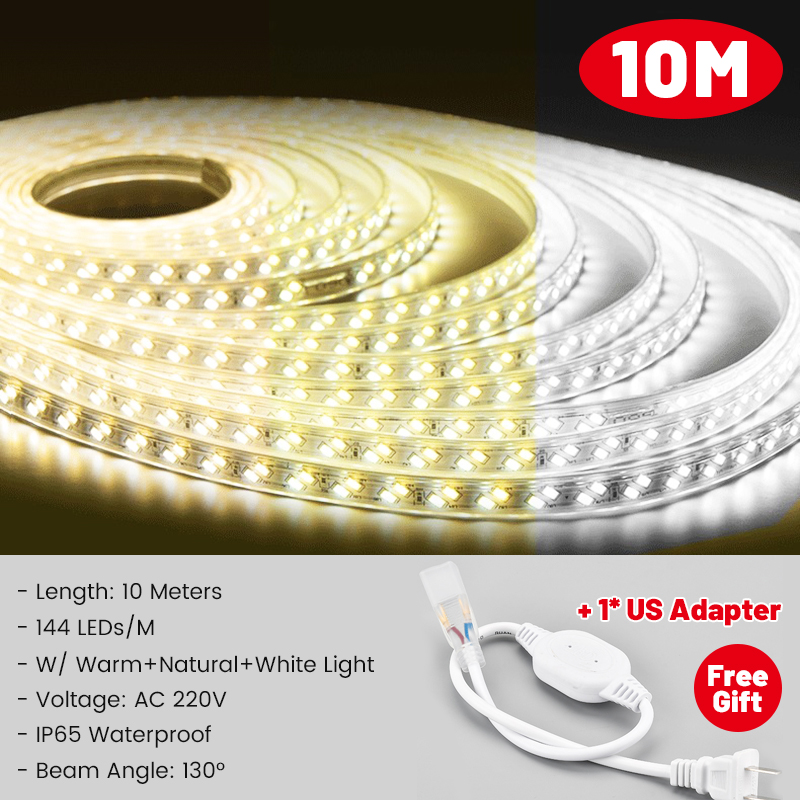 3 In 1 Strip Light LED for Room Ceiling 5730 String Lights Waterproof 3M 5M 10M 20M 220V Led ...