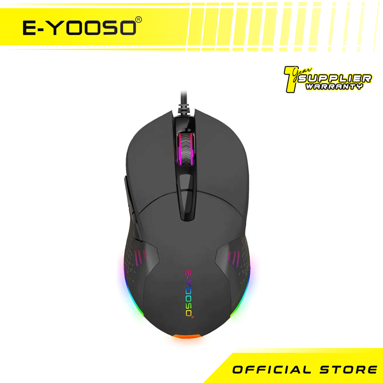 E-Yooso X-7 RGB Wired Gaming Mouse [Black] | Lazada PH