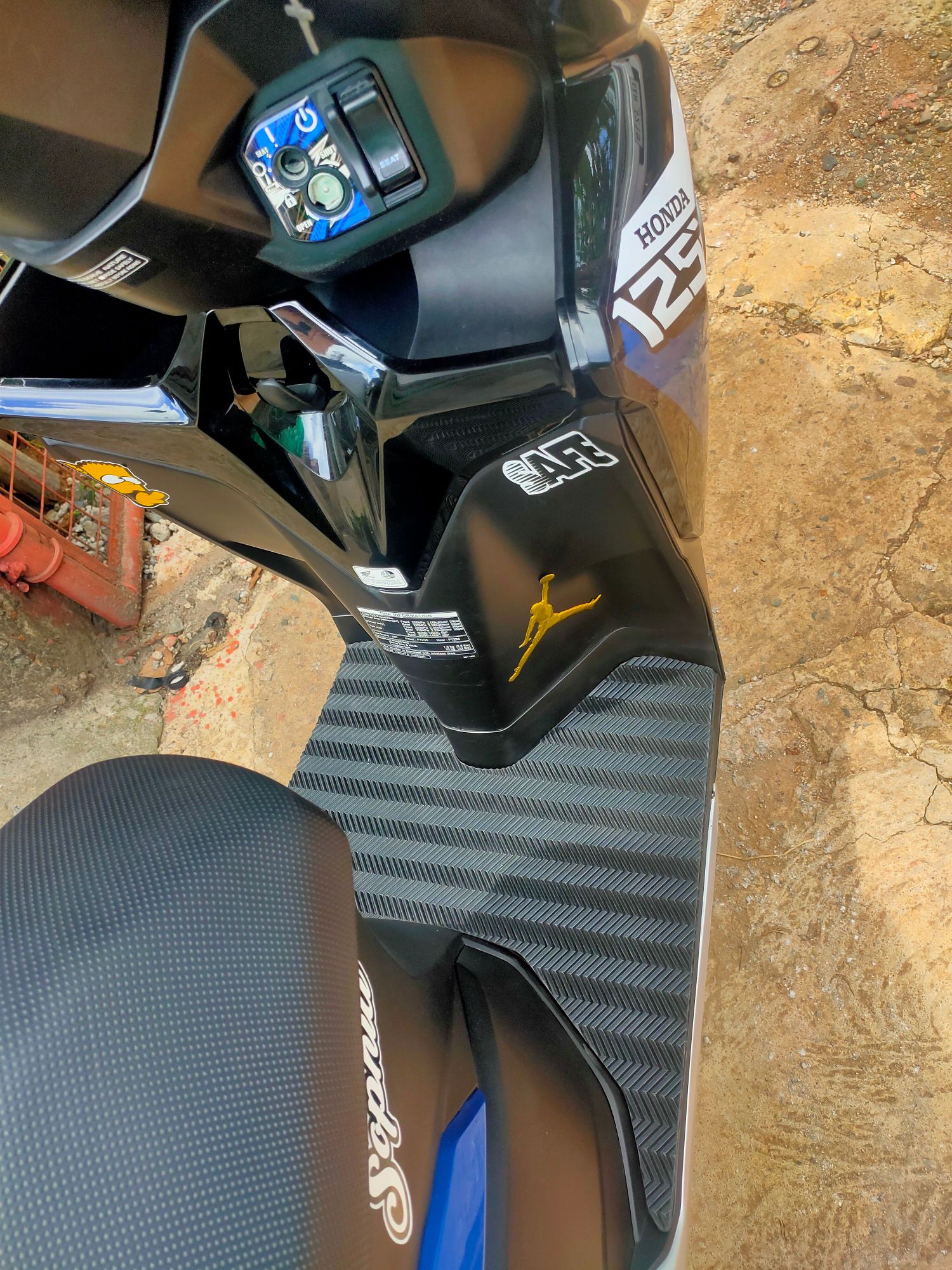 HONDA CLICK matting V2/V3/v4 125/150i solid footboard RUBBER MATTING ...