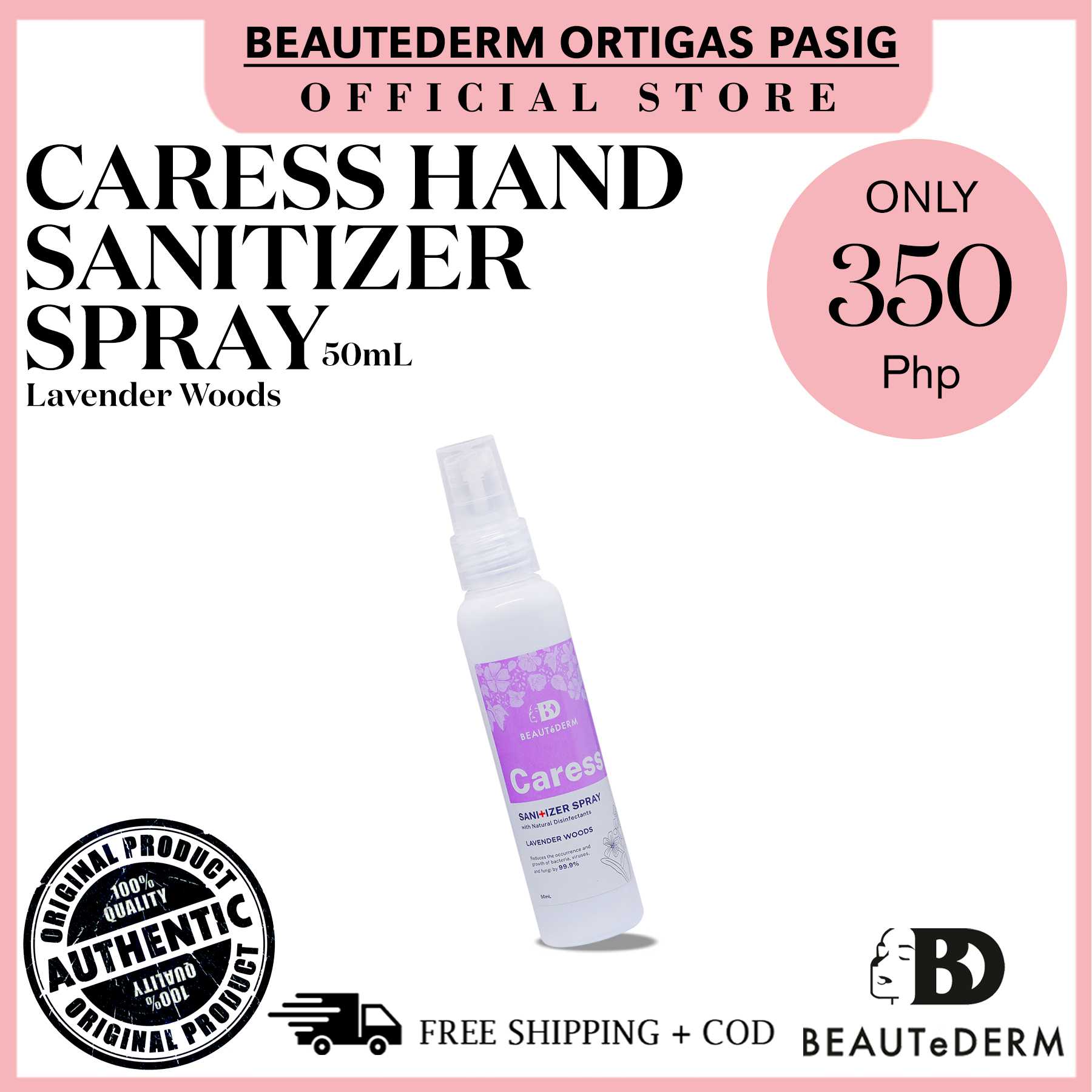 Beautederm Caress Hand Sanitizer Spray 50ml | Lazada PH