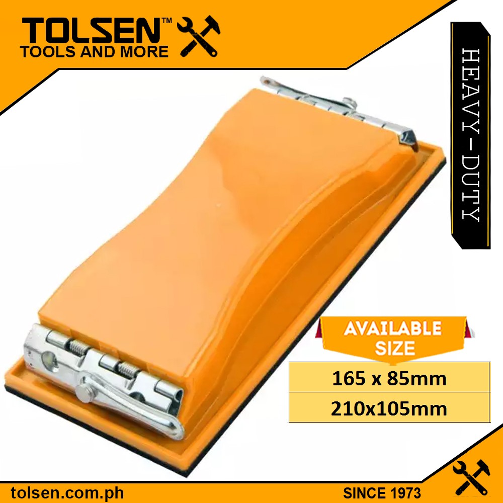 Tolsen Plastic Sanding Block (165x85mm | 210x105mm) ABS Case | Lazada PH