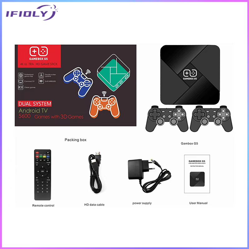 2023 NEW Android TV box + GAME BOX G5 2in1 4K HD Game Console 30000 ...