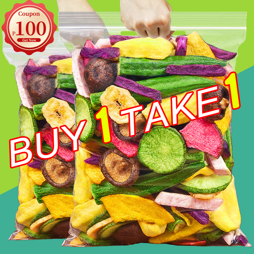 【Buy 1 Take 1】14-In-1 Dried Mixed Fruits And Vegetable Chips Snacks ...
