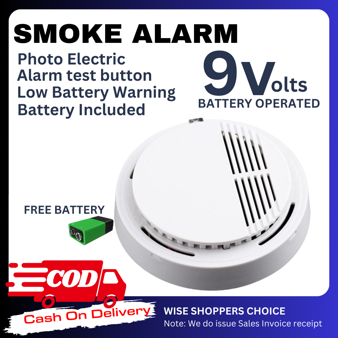 [Buy 10 GET 1] Smoke Detector with Battery | Fire Alarm | Lazada PH