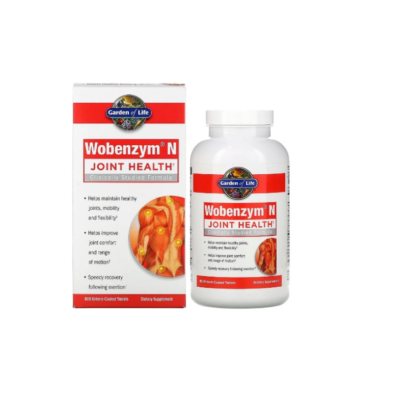 Garden Of Life Wobenzym N 800 Tablets | Fasci Garden