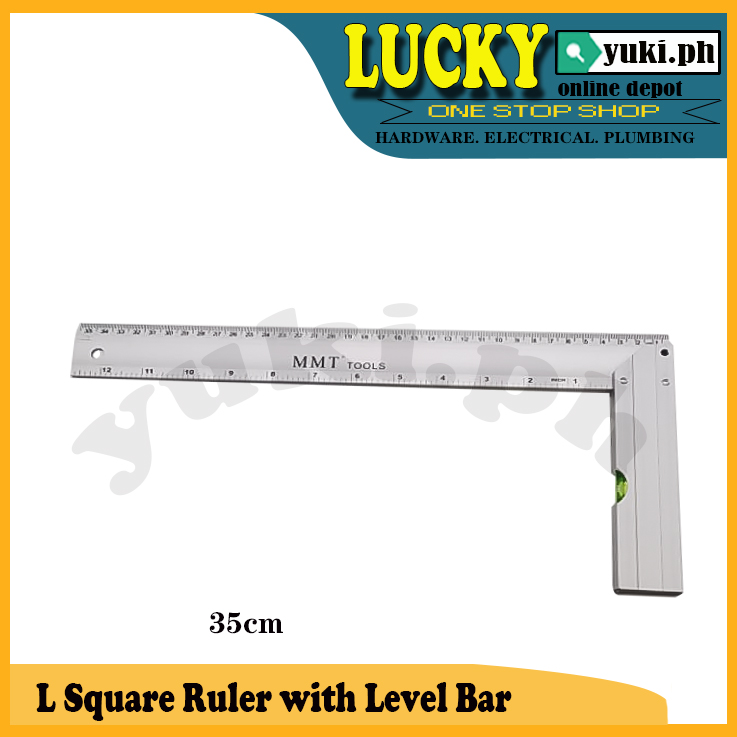 ALUMINUM SQUALA L-SQUARE ANGLE RULER MEASURING TOOLS ( 20cm/25cm/30cm ...