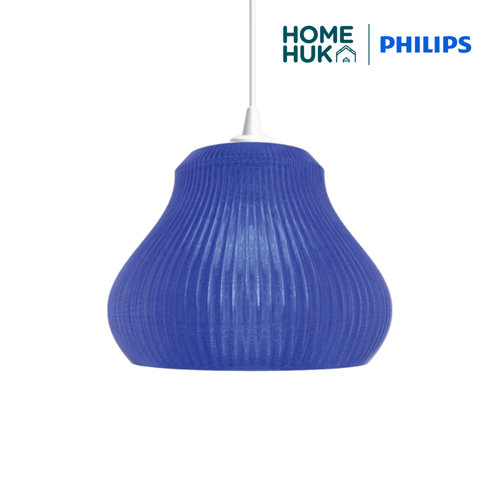 Philips 3D Printing Pendant Lamp - Pear Transparent Blue | Lazada PH